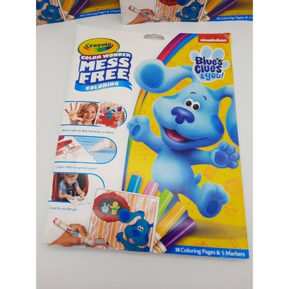 Crayola | Toys | 3 Crayola Color Wonder Mess Free Coloring Blues Clues ...